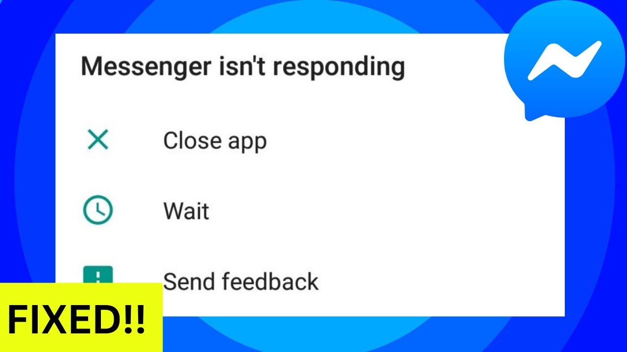 Fix Facebook Messenger is not responding in Android Phone - YouTube