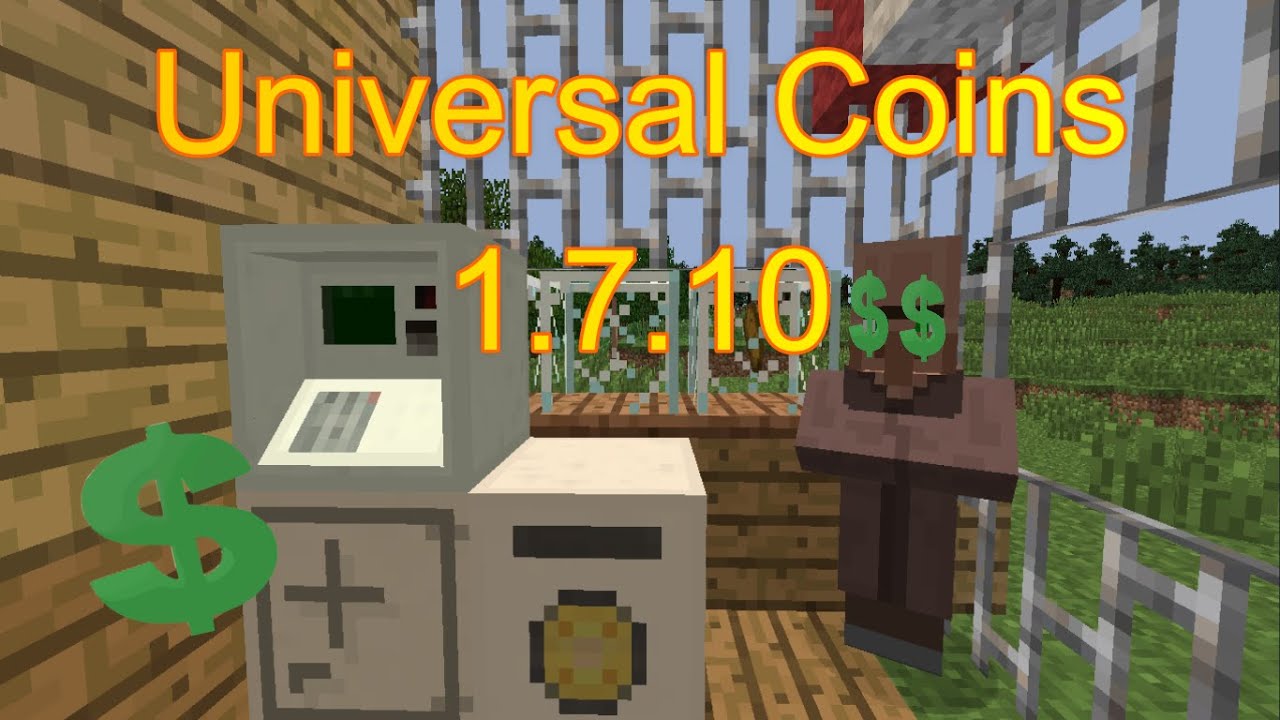 Dinero en Minecraft!!! | Universal Coins 1.7.10 Minecraft mod - YouTube