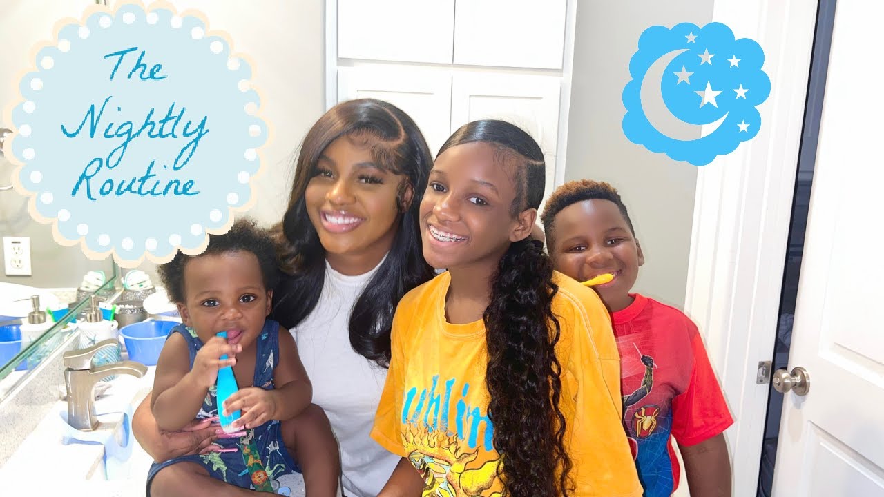 OUR FAMILY NIGHT TIME ROUTINE - YouTube