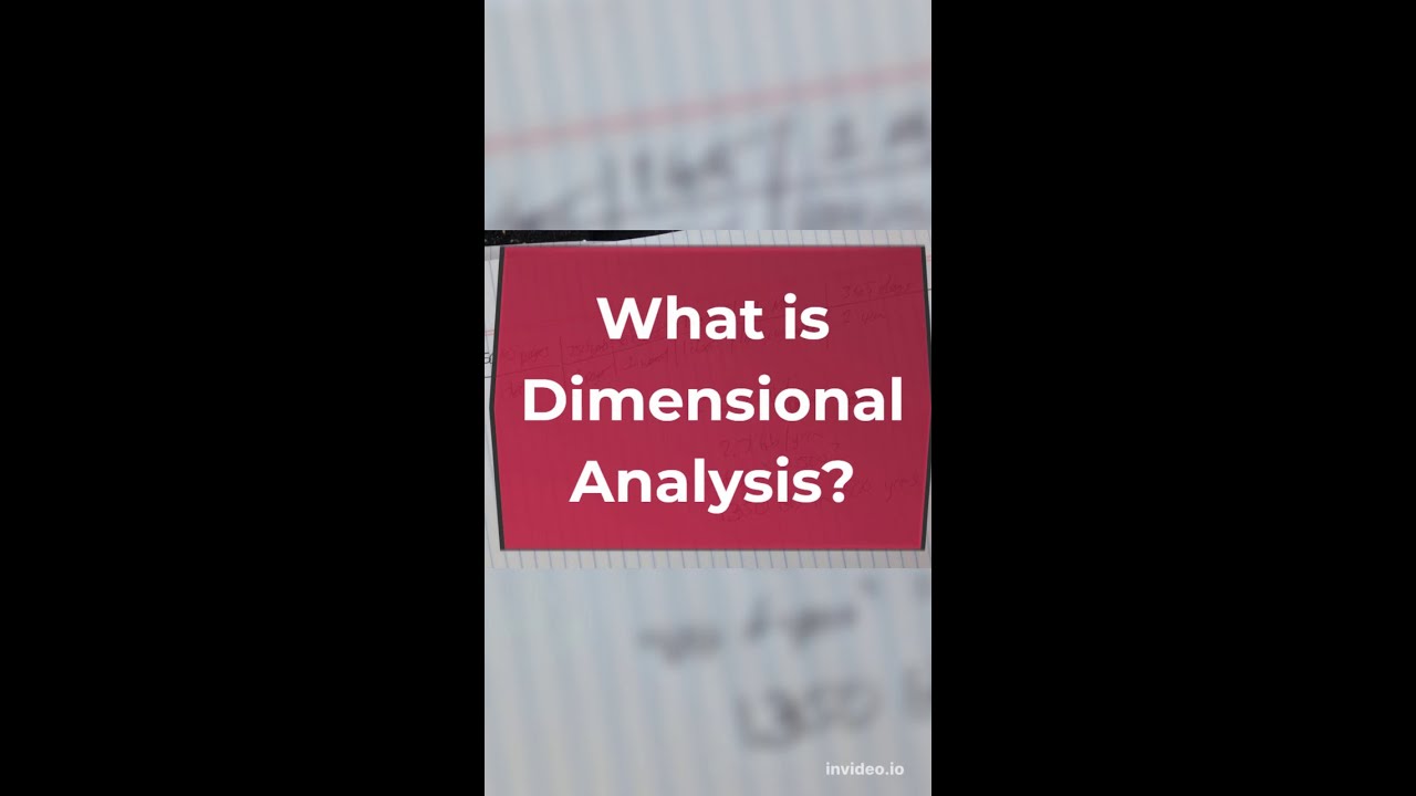 What Is Dimensional Analysis YouTube What Is Dimensional Analysis YouTube