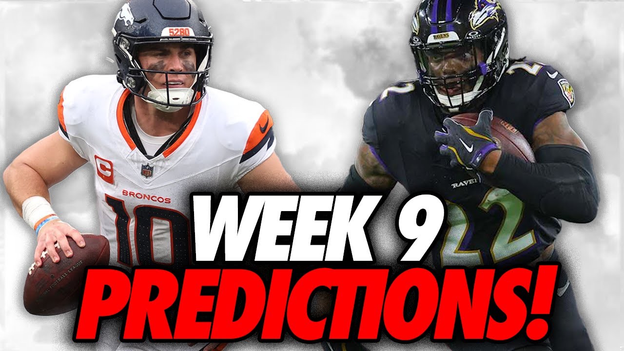 NFL Week 9 Predictions for EVERY GAME!! | NFL Week 9 Preview - YouTube