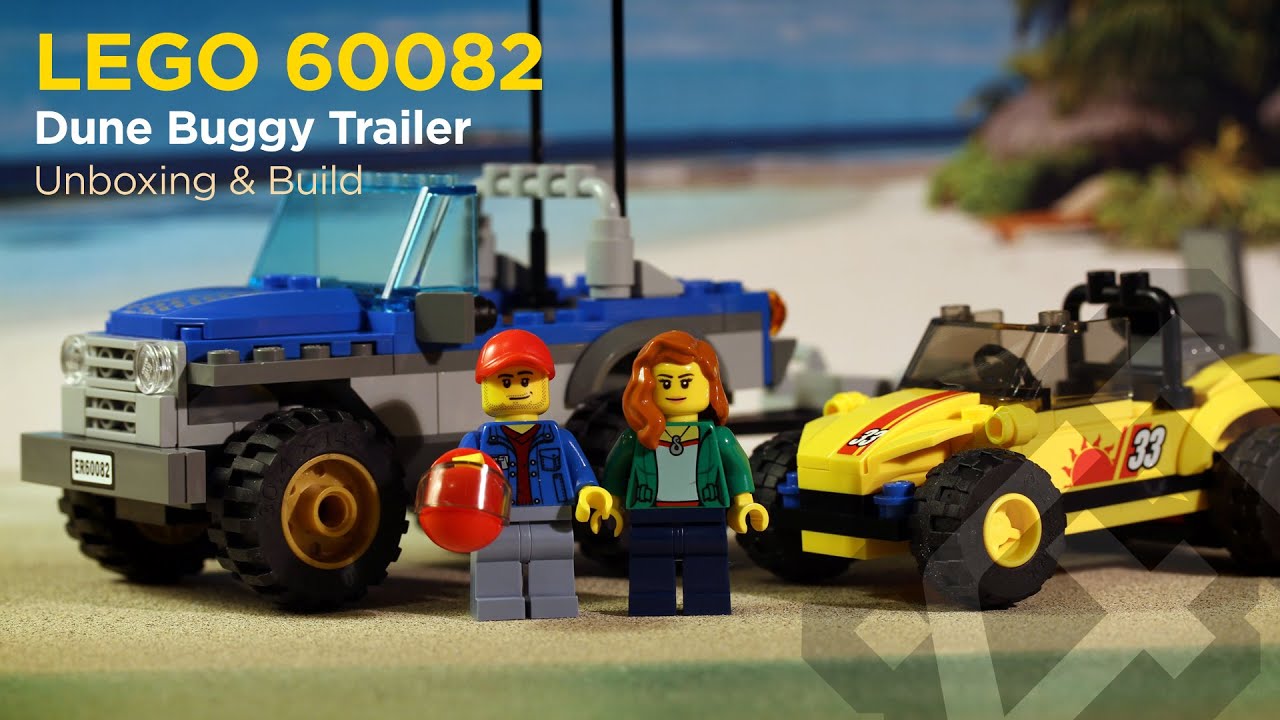 LEGO City 60082 - Dune Buggy Trailer - Stop Motion Build - YouTube
