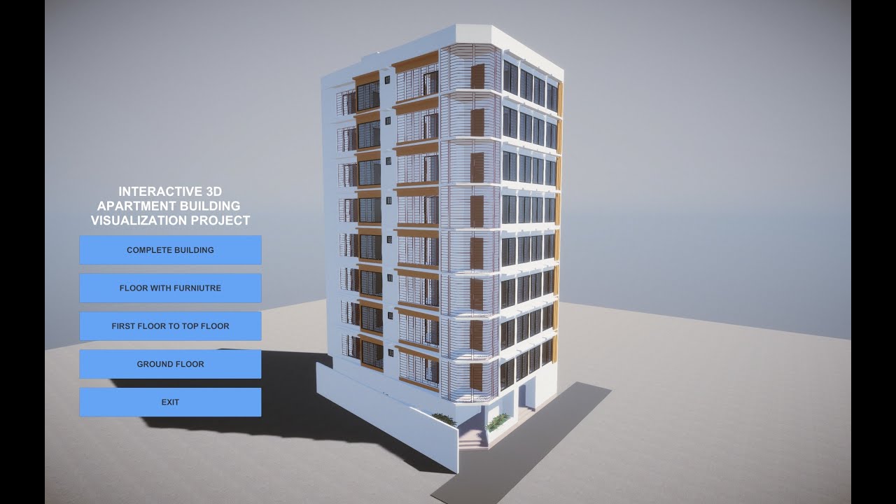 3D Interactive Apartment Building | @apuart786 - YouTube