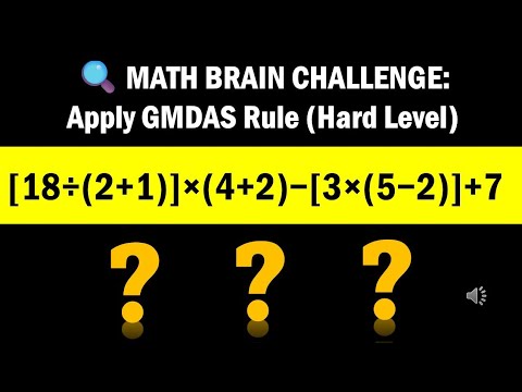 🔍 MATH CHALLENGE: Can You Solve This Using GMDAS?💡 Test Your Order of ...