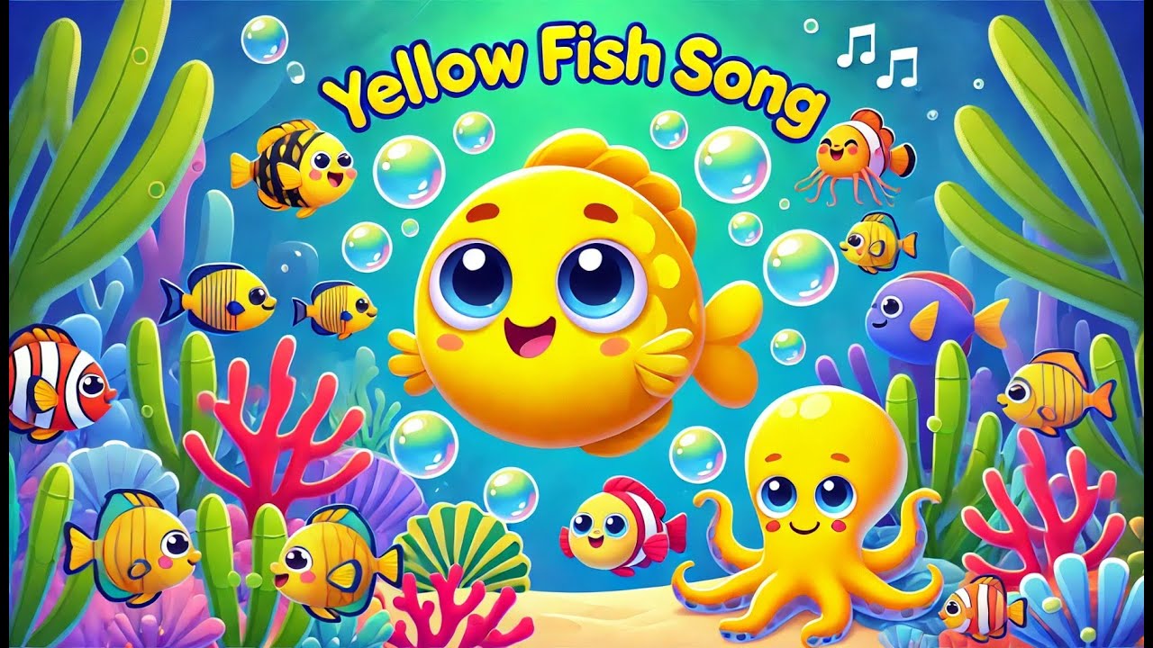 Yellow Fish - A Fun and Catchy Song for Kids - YouTube