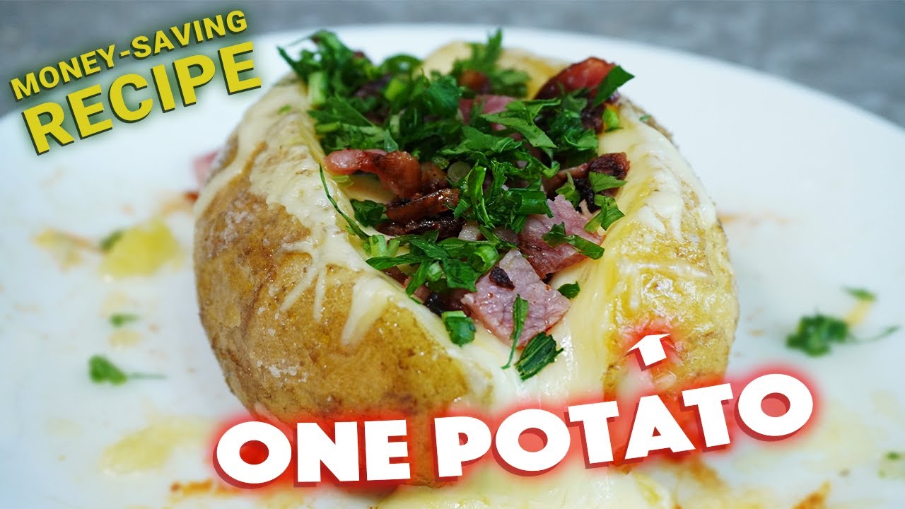 On a budget? These ONE POTATO MICROWAVE MEAL is for you! - YouTube