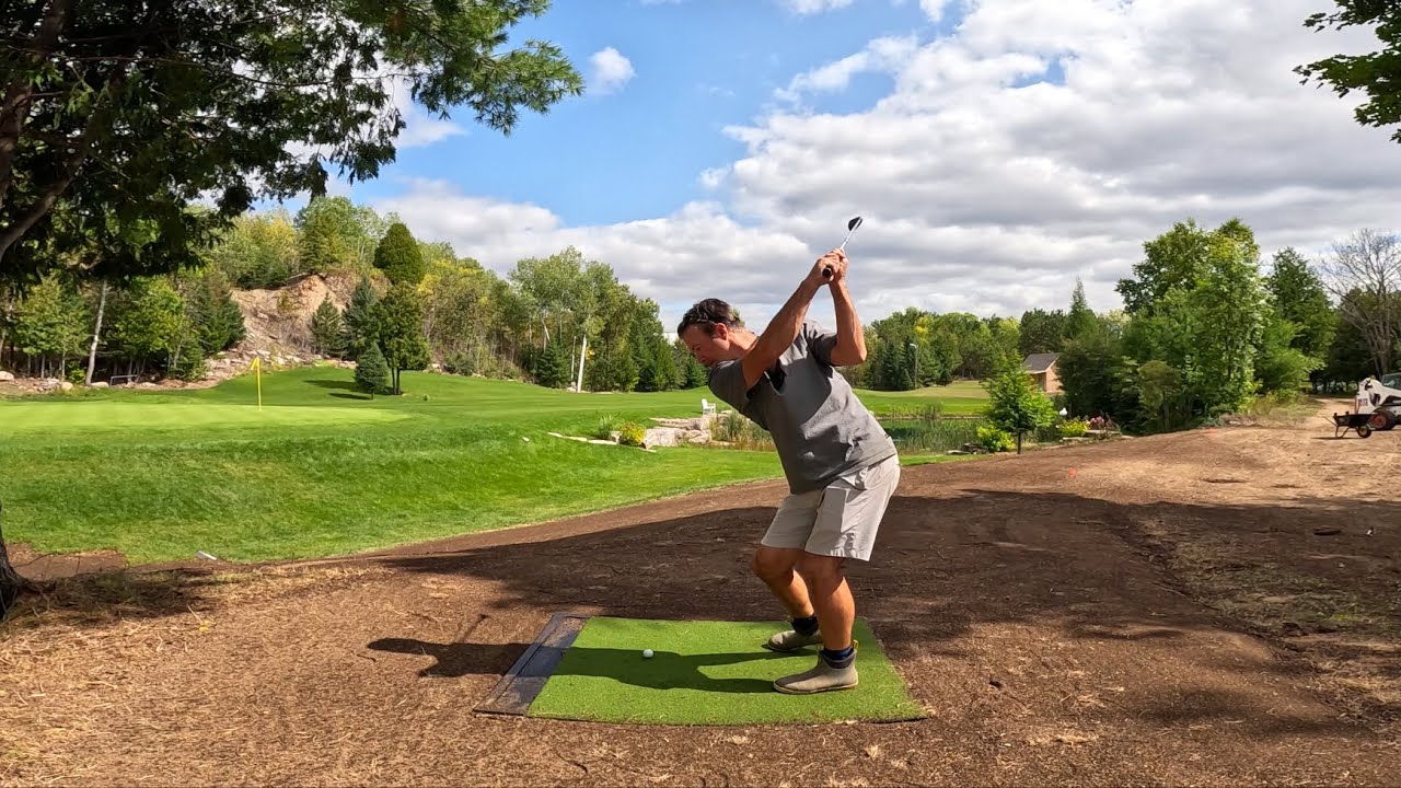 More Yardage! New Tee Box & Fairway Extension at the Backyard Golf ...