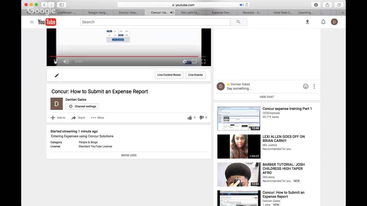 Concur: How to Submit an Expense Report - YouTube