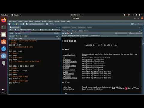 11. Date & Time Data Types in in R | POSIXct & POSIXlt | Learn R Language | CorioWood - YouTube
