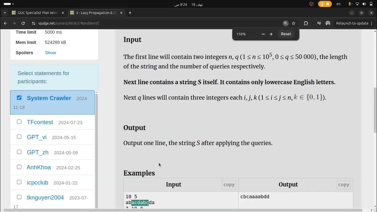 5 - lazy propagation & DP with Segment tree (C. A Simple Task) - YouTube
