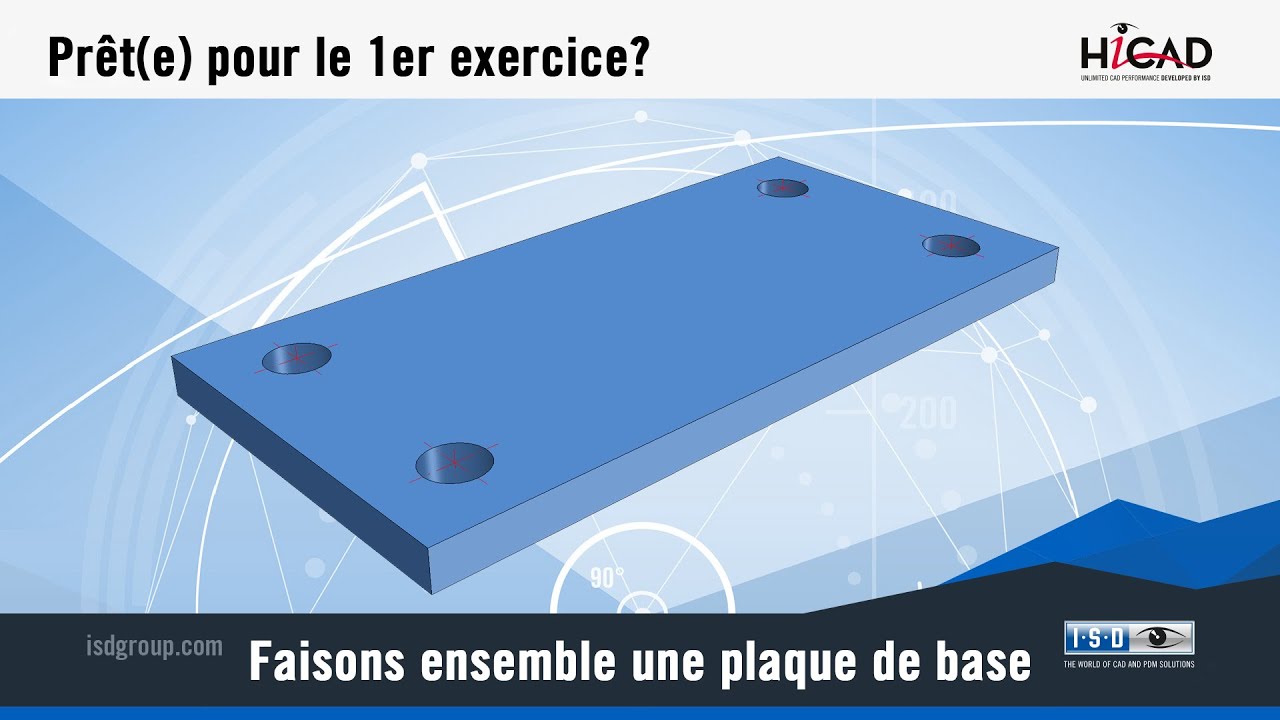 HiCAD CAO 3D - Intuitif - 1er exercice - YouTube