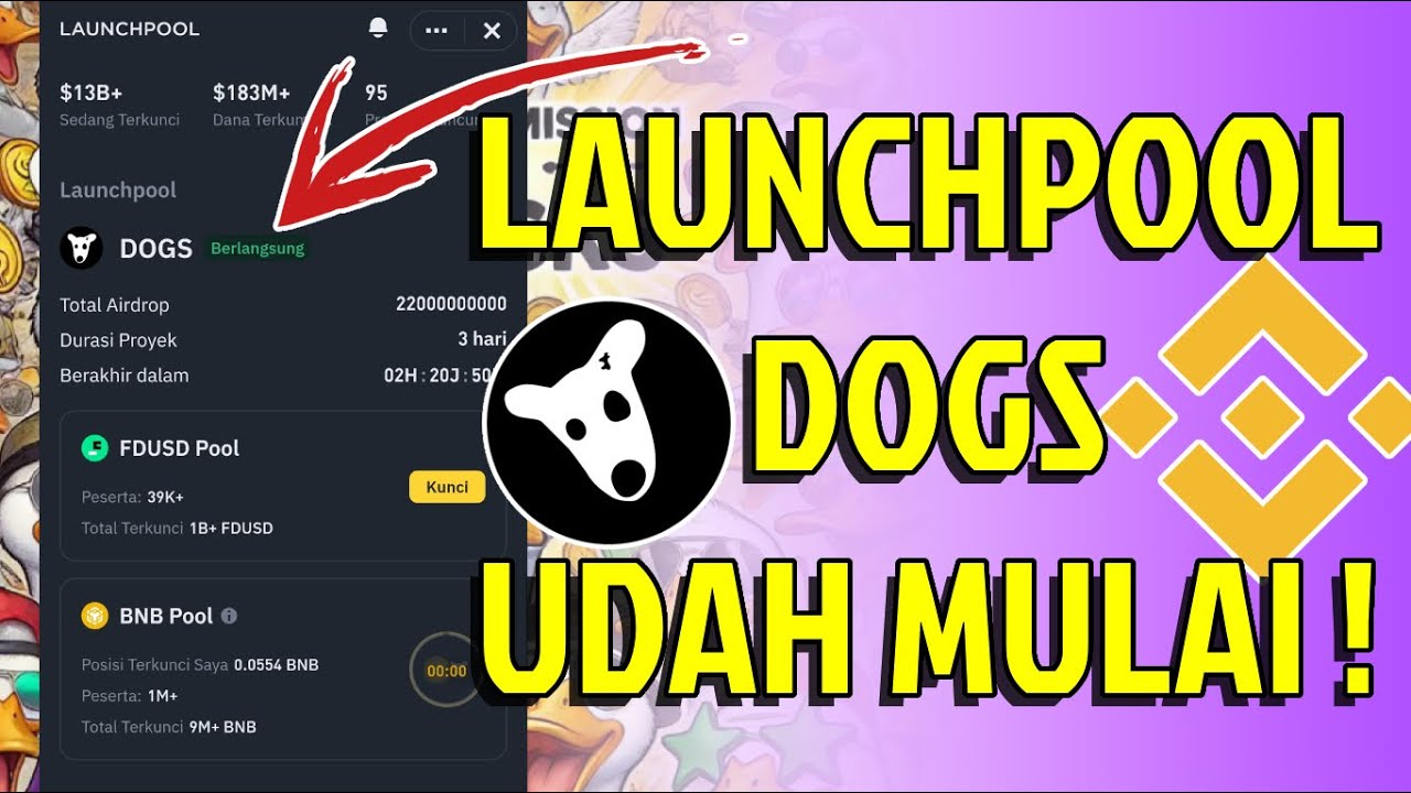 CARA IKUTAN LAUNCHPOOL DOGS DI BINANCE ! - YouTube