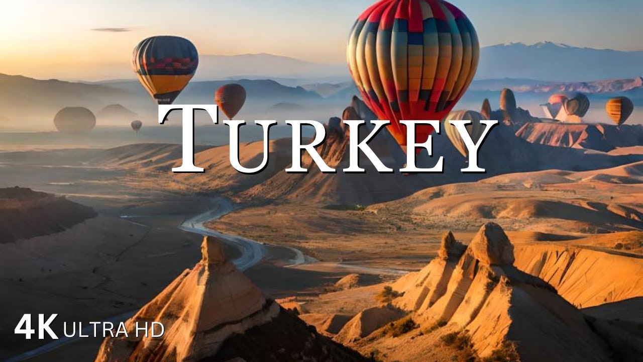 Turkey in 4k - Aerial View Of Turkiye With Calming Piano Music - YouTube
