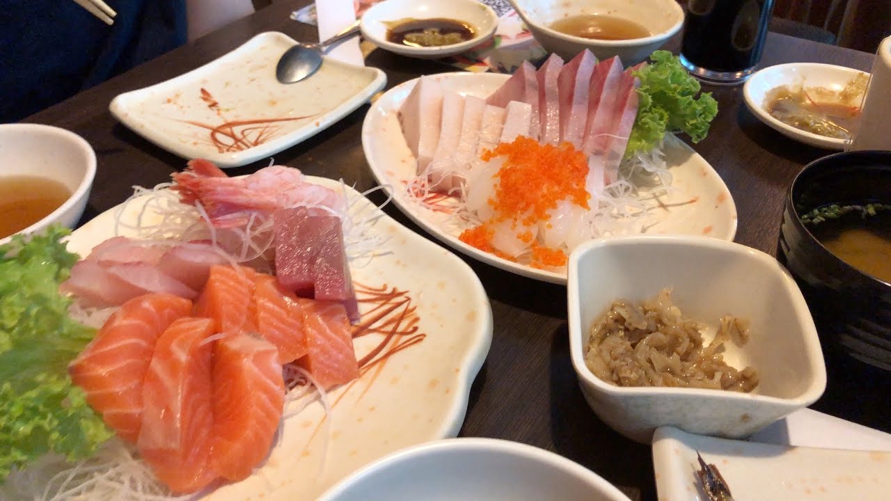 Japanese Buffet with Gloriously Rich and Decadent Sashimi served in ...