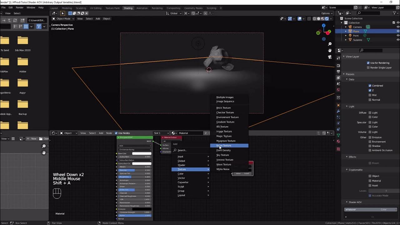 How to use the shader AOV Arbitrary Output Variables Blender 2.9 and 3.0 Quick Tips Series - YouTube
