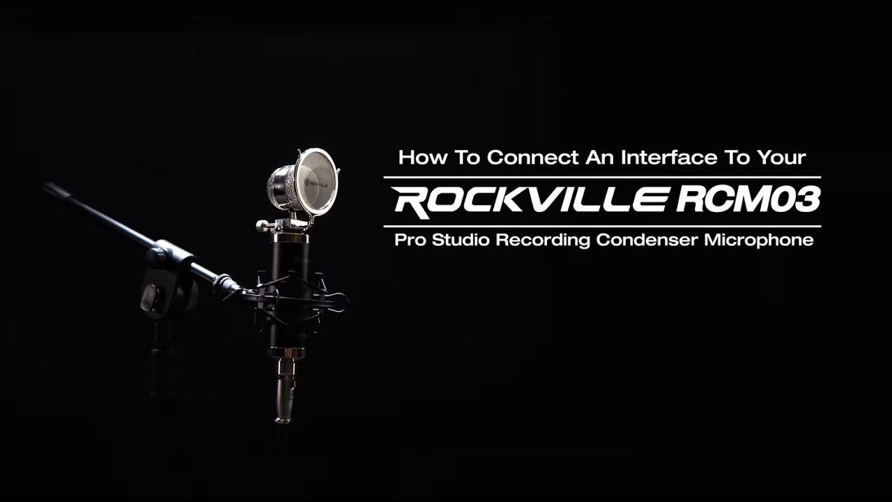 How To Set Up Rockville RCM02 Pro Studio Recording Condenser Microphone ...