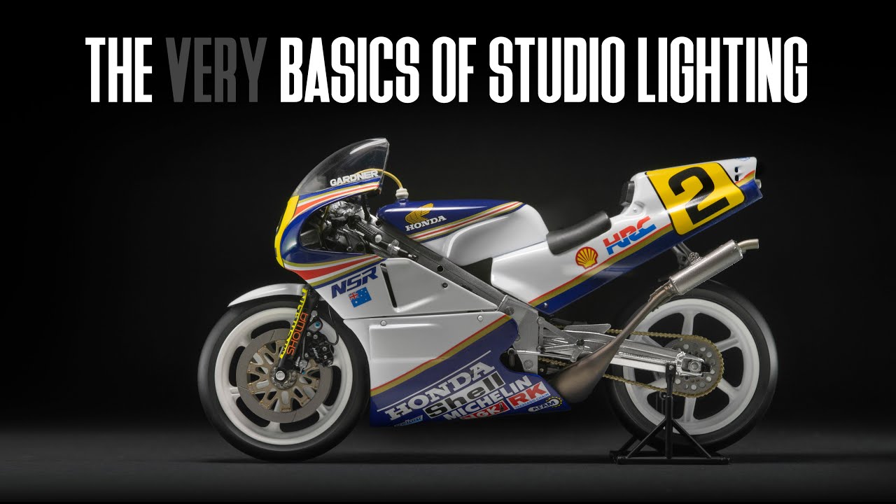 THE VERY BASICS OF STUDIO LIGHTING IN MOTORCYCLE PHOTOGRAPHY - YouTube