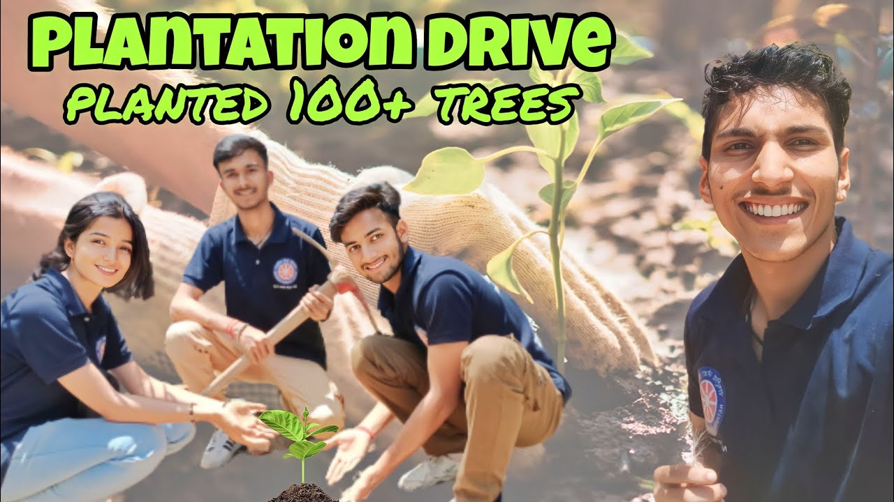 planted 100+ plants 🌱... (Plantation Drive:- Bhumi, Being green, NSS ...