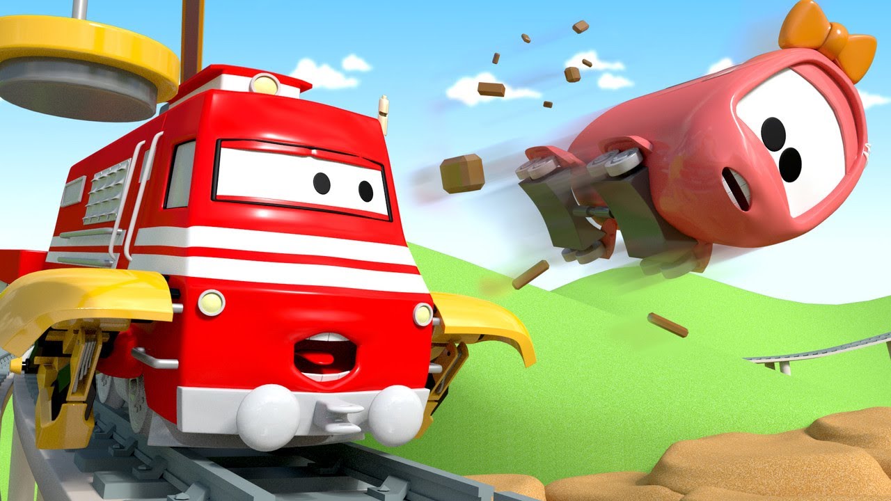 Trenuletul Troy - Accidentul - Orasul Trenurilor 🚄 Desene pentru copii ...