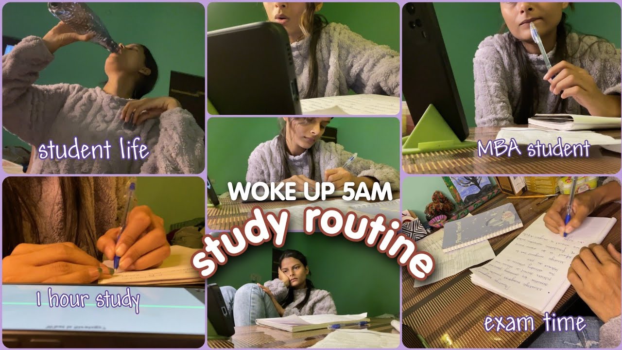 5 am study routine ☀️| waking up 5am for study #study - YouTube