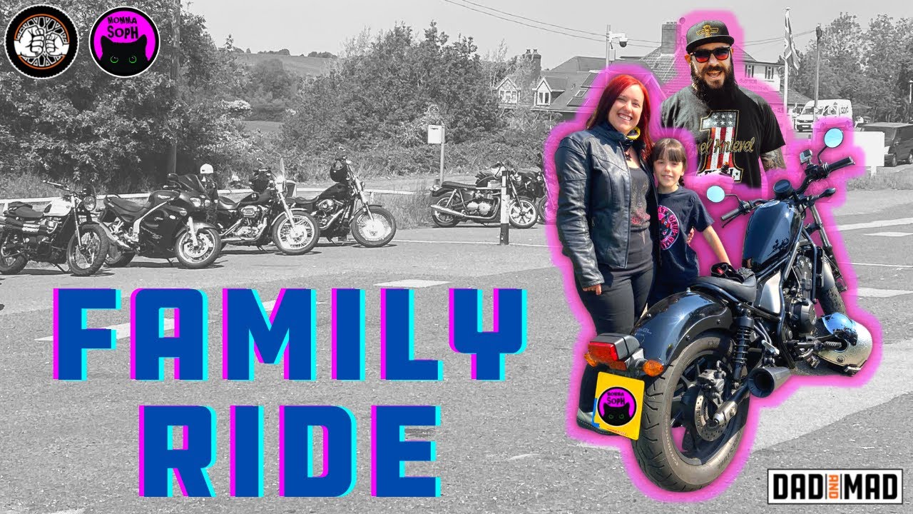 First Family Ride of 2021 - Biker Family on a Sportster & Honda Rebel ...