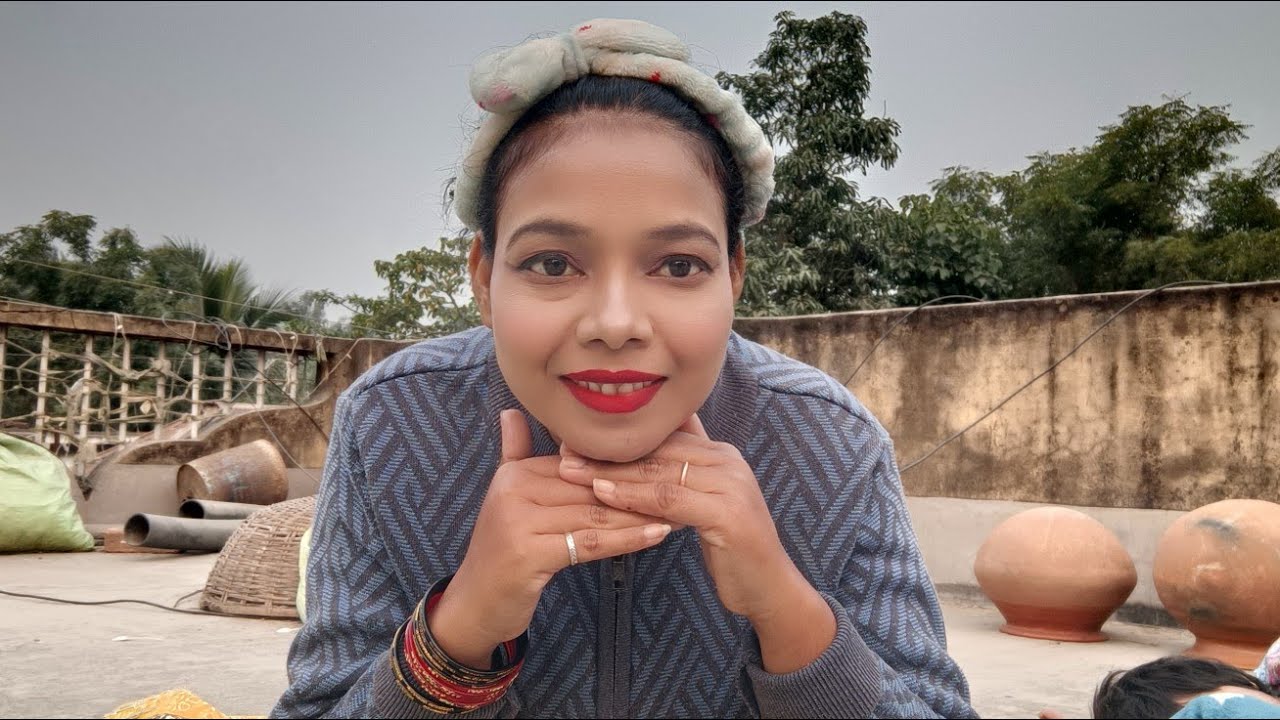 My First Makeup Look ll Makeup Experiment ll Santhali Vlogger Prithi ll ...