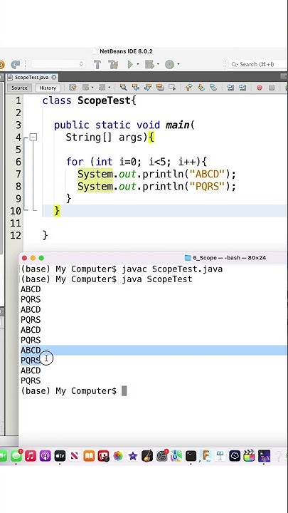 A "for" loop without curly braces #javaprogramming #java #shorts - YouTube
