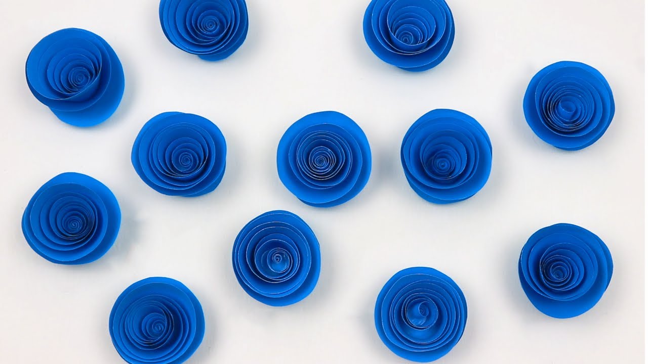 How To Make Rolled Paper Roses Very Easy - Rosen aus Notizzetteln ...