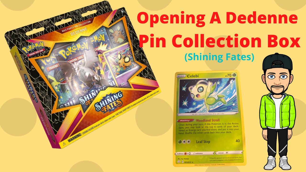 OPENING THE DEDENNE PIN COLLECTION SHINING FATES BOX!!! - YouTube