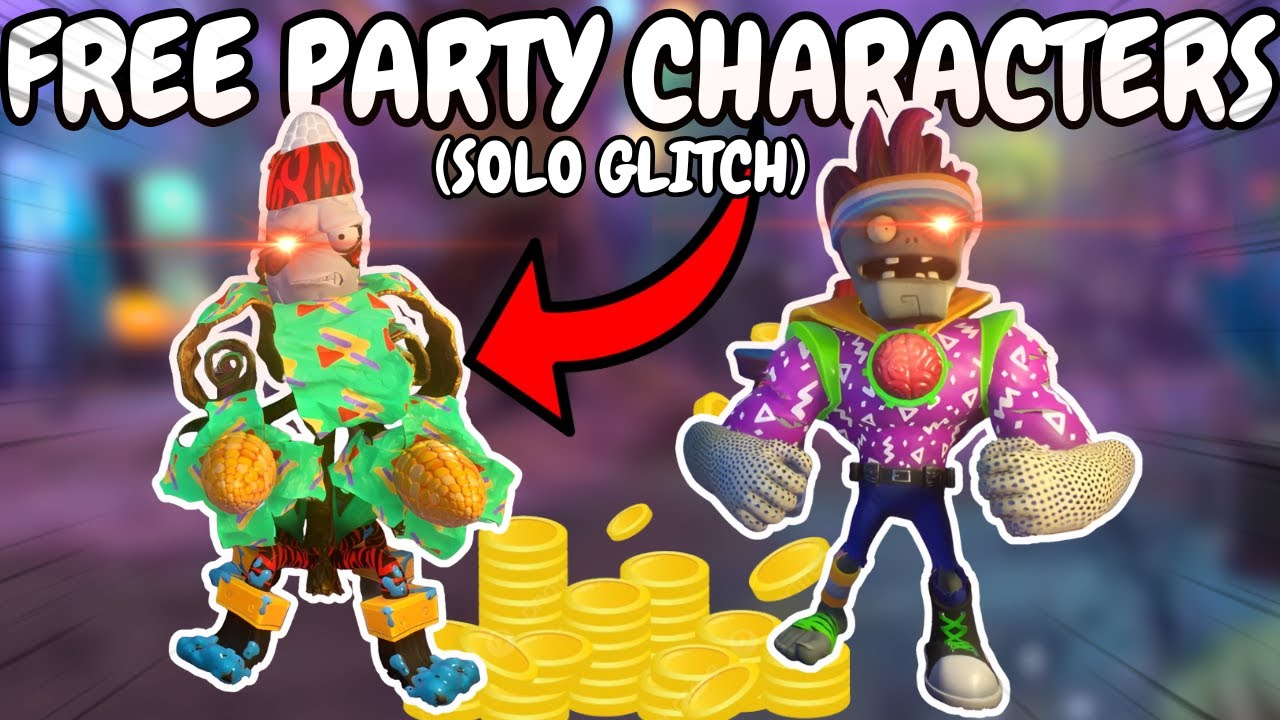 PvZ GW2: FREE PARTY CHARACTERS AND INFINITE COINS/MONEY GLITCH (solo ...