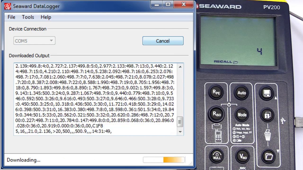 How to download the PV200 or PV210 to the DataLogger - YouTube