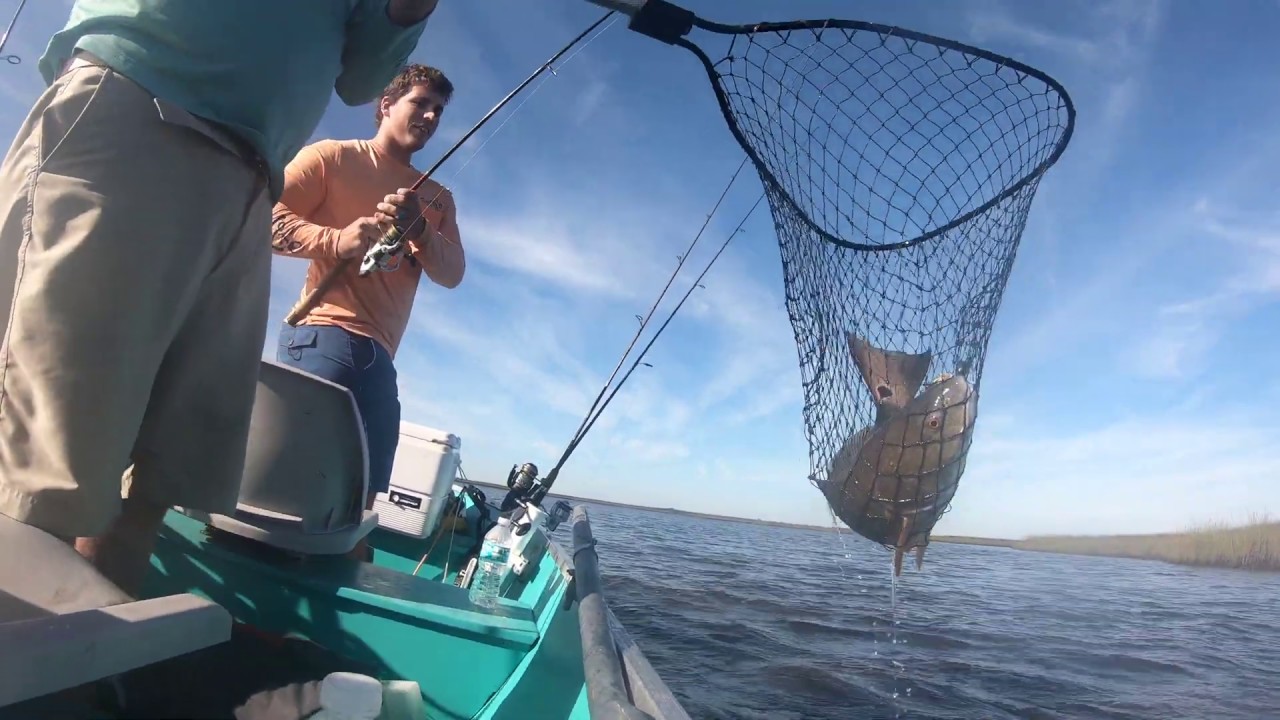 Over Slot Redfish off North Florida Inshore Fishing - YouTube