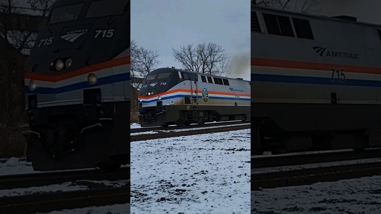 Amtrak Empire Service #280 to New York with P32 #715 Leading Amfleets I ...