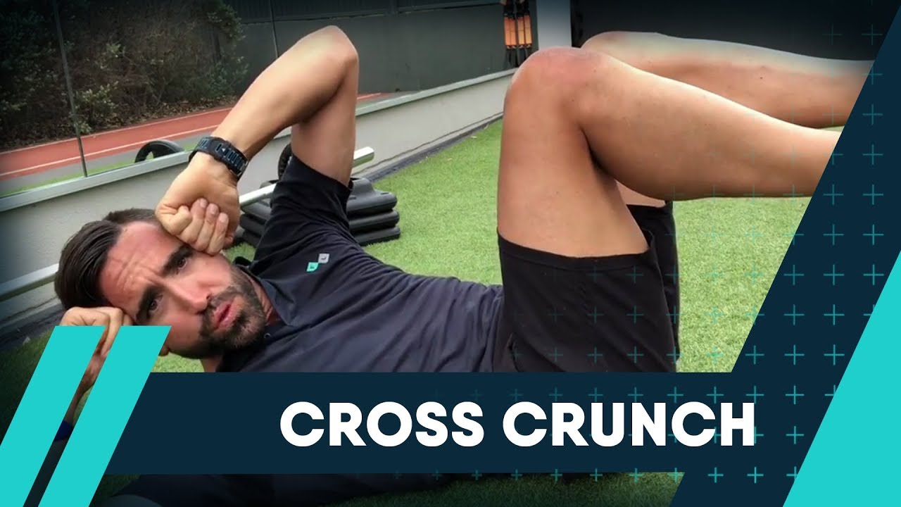 Exercise - Cross Crunch - YouTube