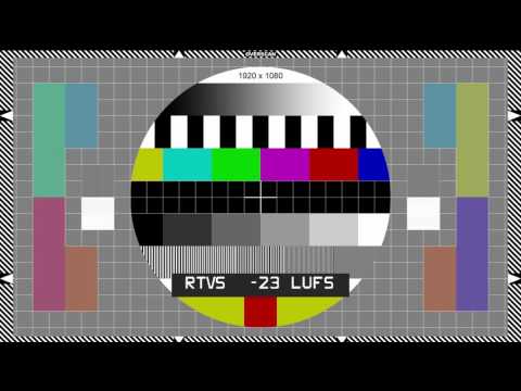 test monoskop Monoscope rtvs 1080p 16:9 1kHz audio - YouTube