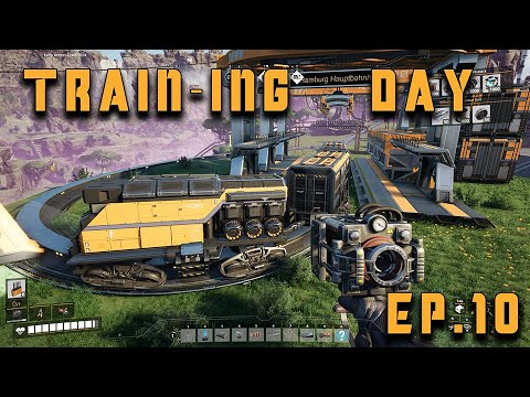 Today, We got a train and it saves our feet! Satisfactory Ep. 10 - YouTube