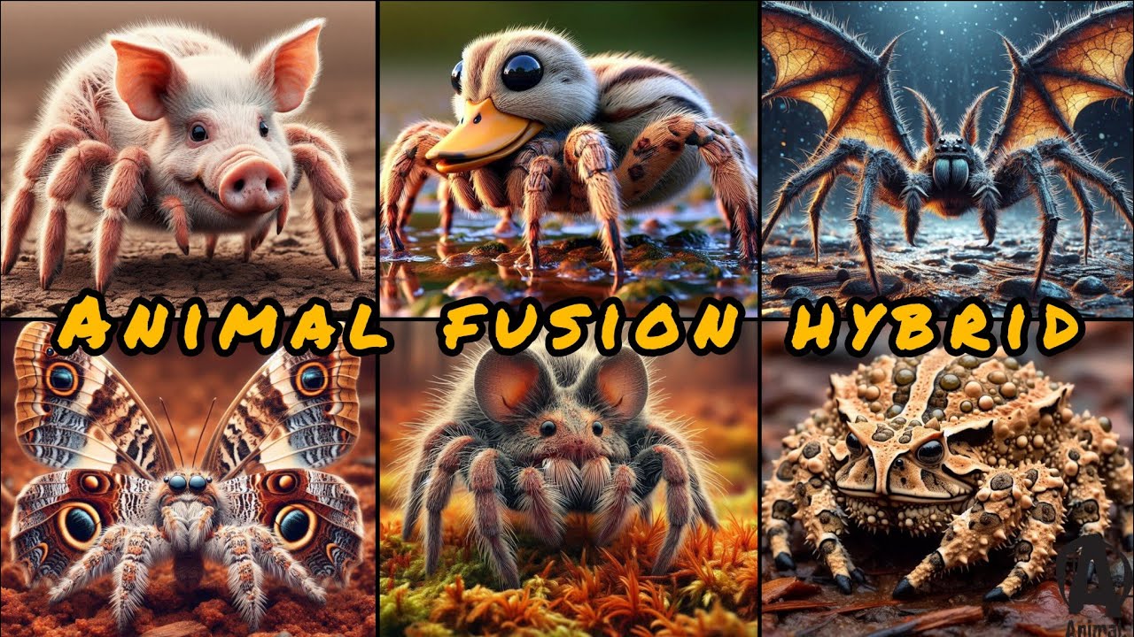 AMAZING ANIMAL FUSION HYBRID SPIDER 💥 BEST ANIMAL FUSION AI - YouTube