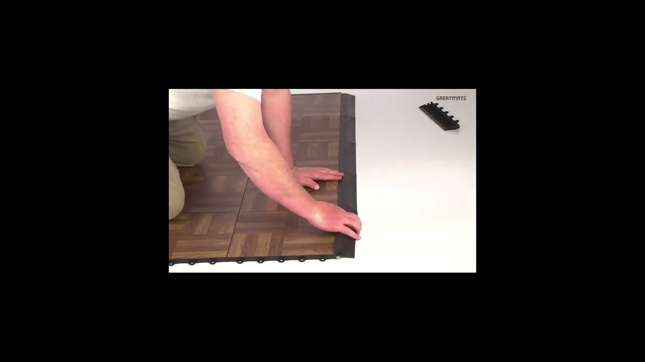 Installing Edge Reducers on Max Tile Raised Floor Tiles - YouTube