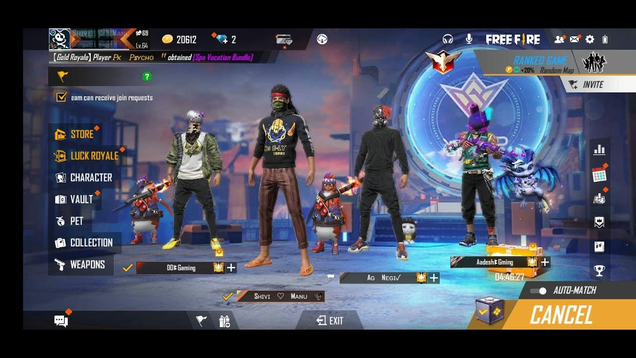 ADESH GAMING PLAYING WITH ME FREE FIRE #GARENAFREEFIRE - YouTube