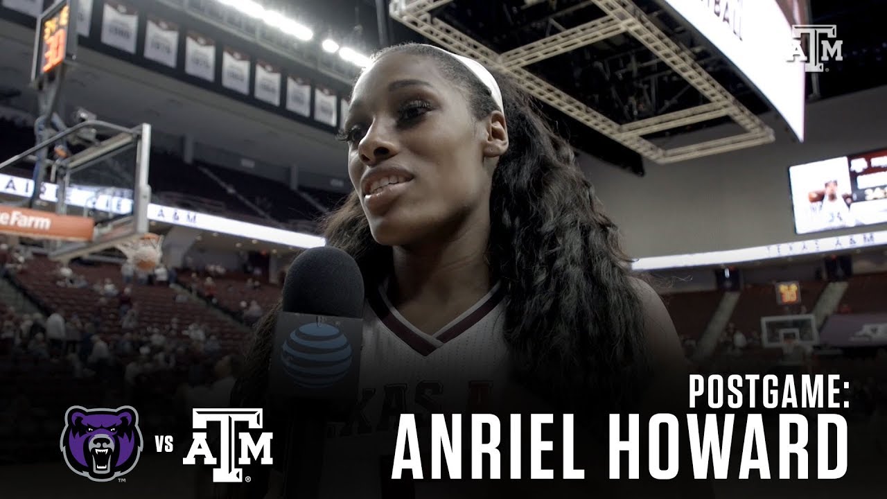 Women's Basketball: UCA Postgame | Anriel Howard 12.9.17 - YouTube