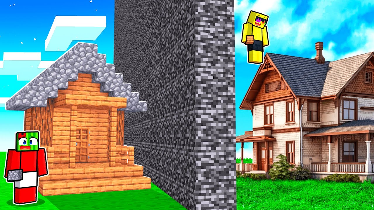 REALISTIC House Build Battle In Minecraft! - YouTube
