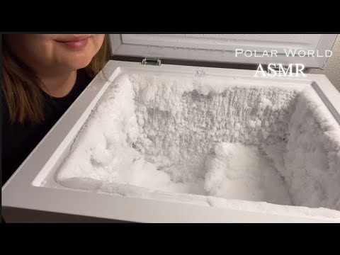 Messy Ice Eating /New Deep Freezer / Humidifier Freezer Frost / Eating ...