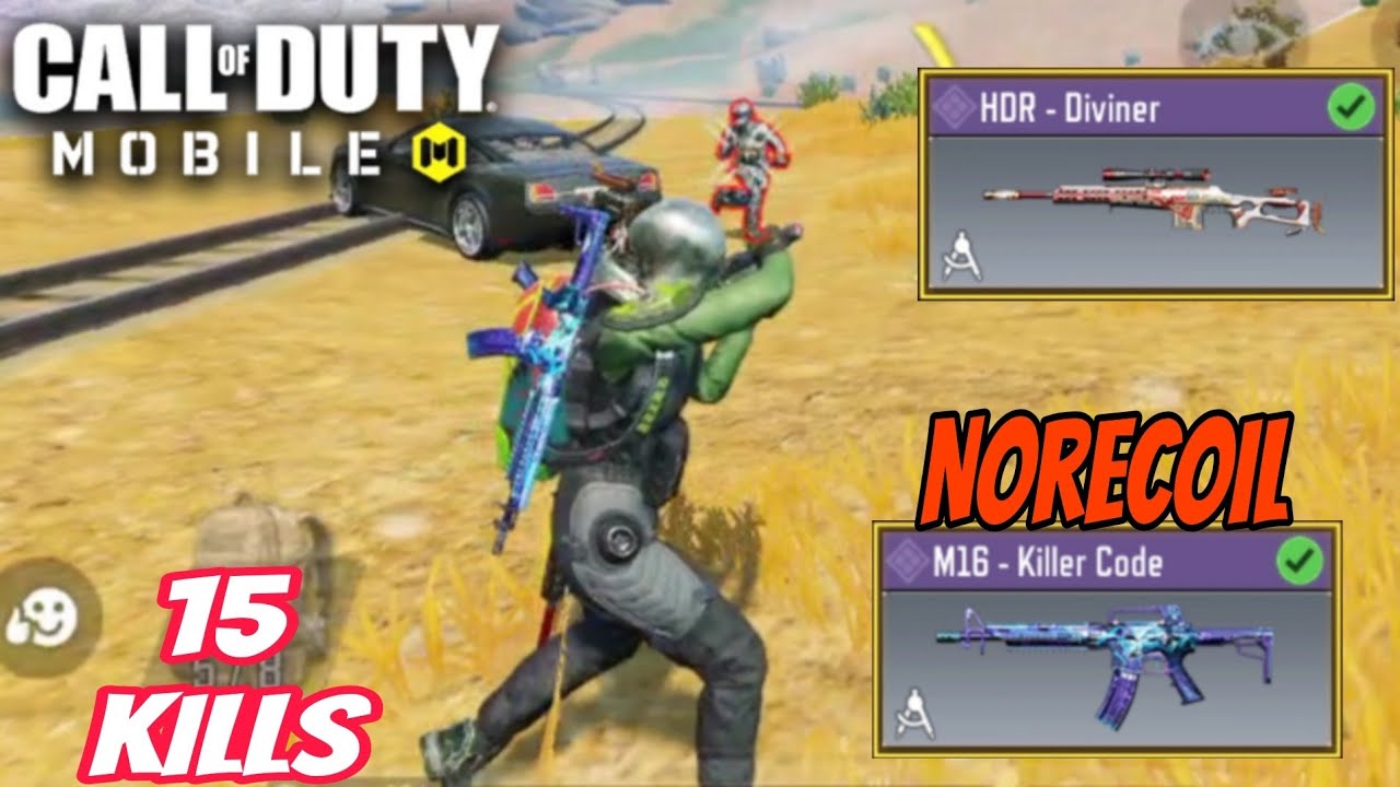 15 KILLS with the NO RECOIL M16 + INSANE DAMAGE HDR Sniper | The BEST ...