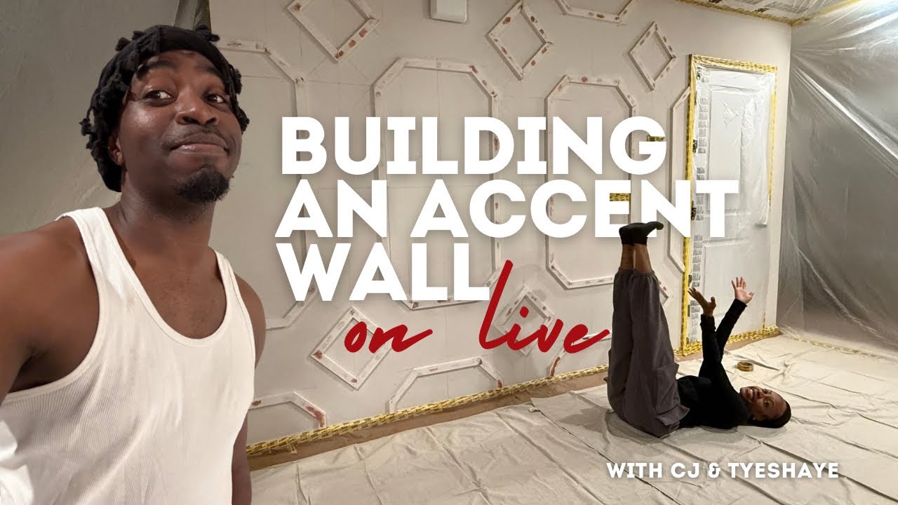 Building an Accent Wall on LIVE! (The Build) - YouTube