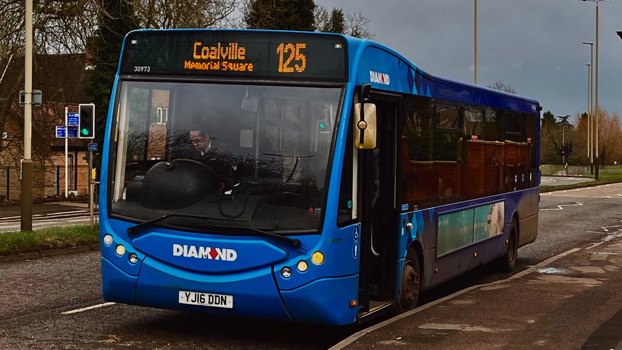 **QUICK** Ride on Diamond East Midlands Optare MetroCity 30973 (YJ16 ...