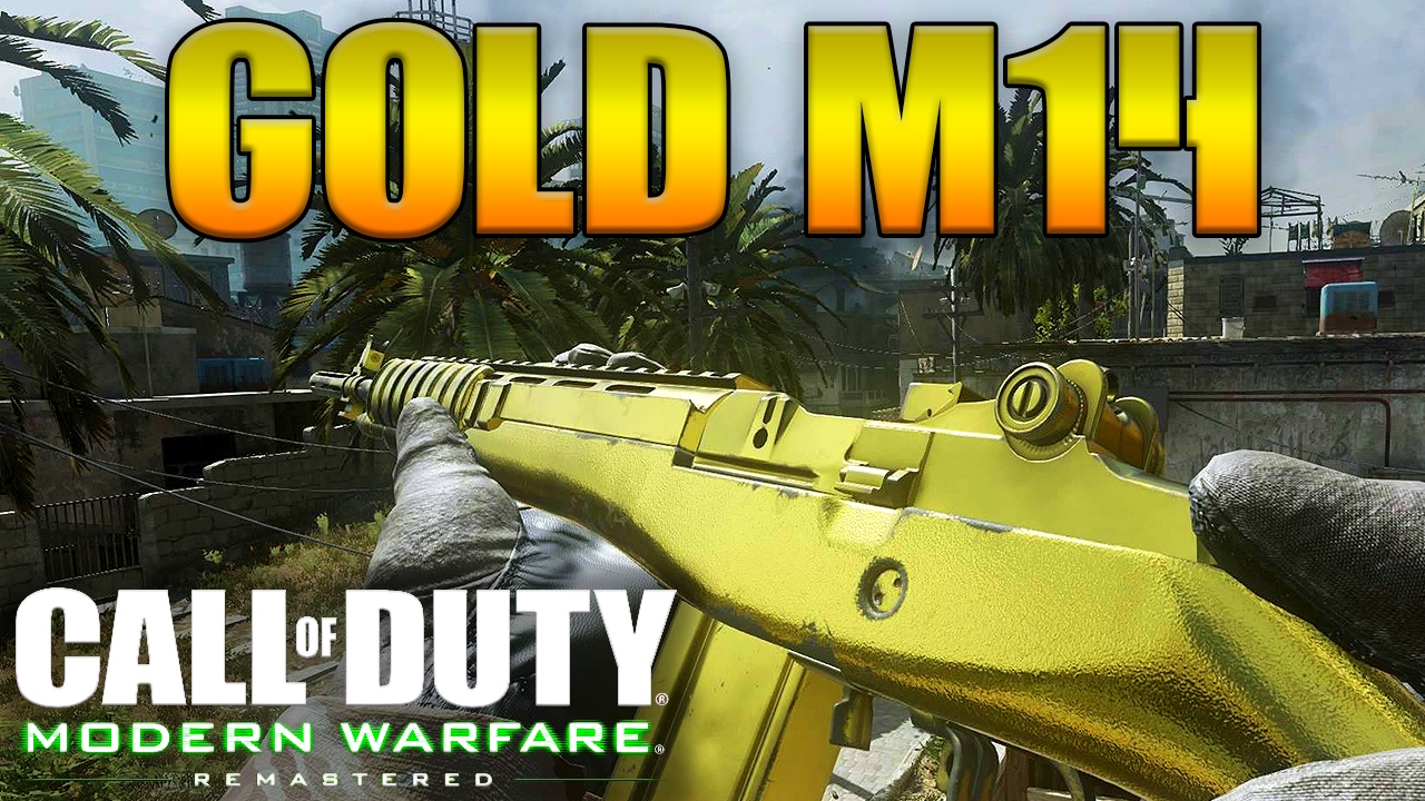 M14 GOLD CAMO UNLOCKED! - YouTube
