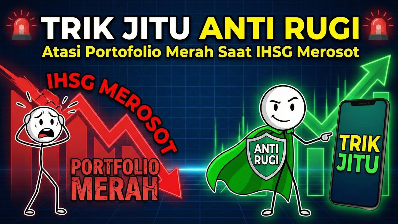 Trik Jitu Anti Rugi Atasi Portofolio Merah Saat IHSG Merosot - YouTube