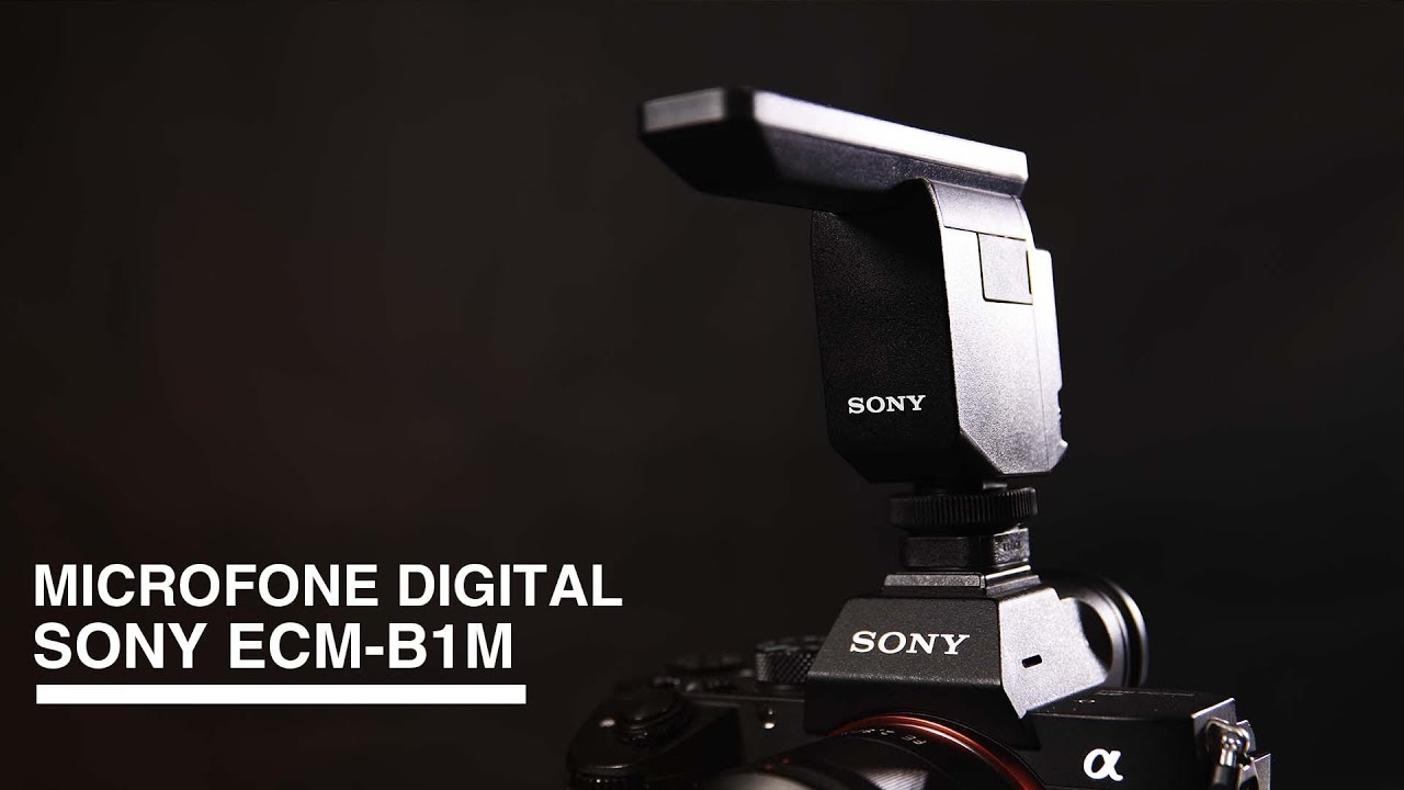 Microfone Shotgun Sony ECM-B1M Digital para Montagem em Câmeras Sony ...