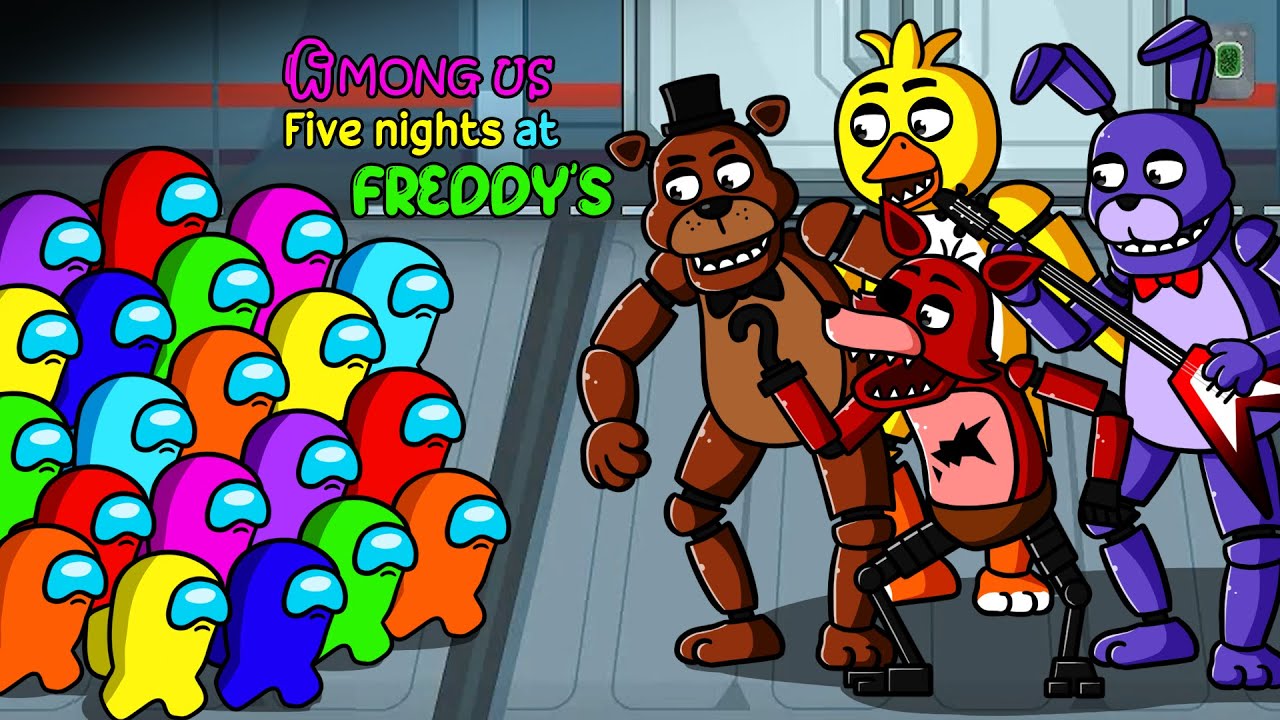어몽어스 | Crazy Among Us VS Freddy | Five Night at Freddy's | Among Us ...