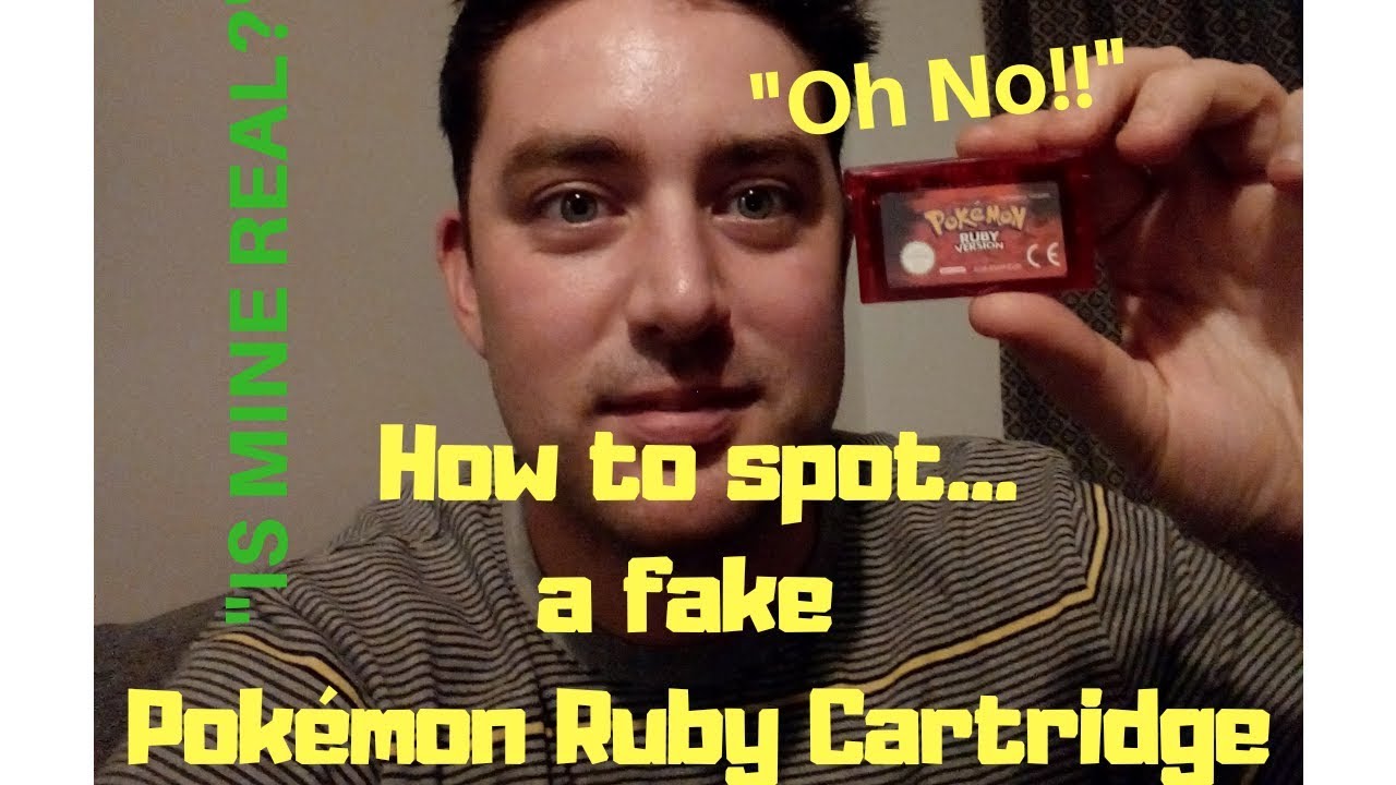 How to spot a fake Pokemon Ruby cartridge - YouTube